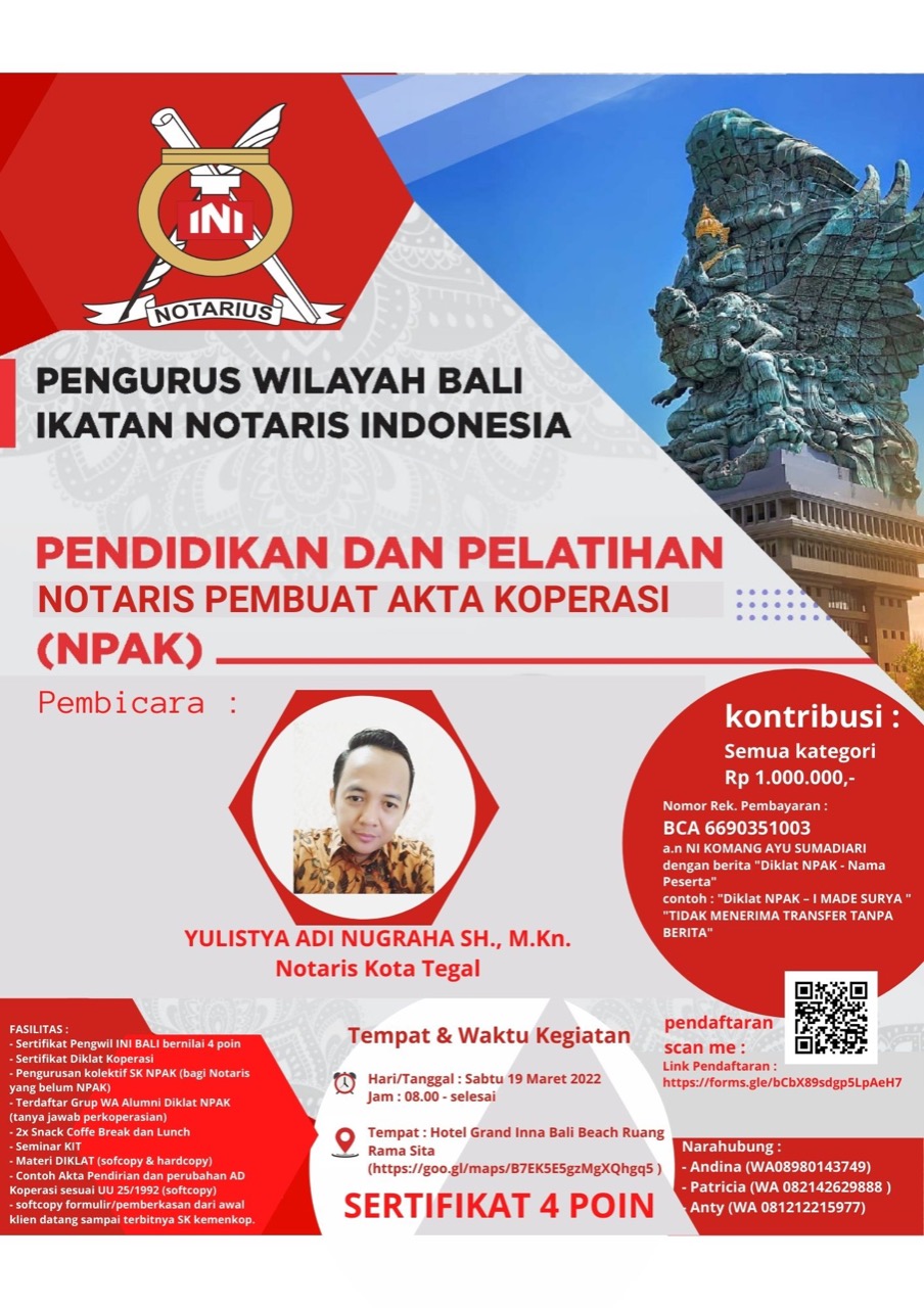 BERANDA - Ikatan Notaris Indonesia & Ikatan Pejabat Pembuat Akta Tanah ...